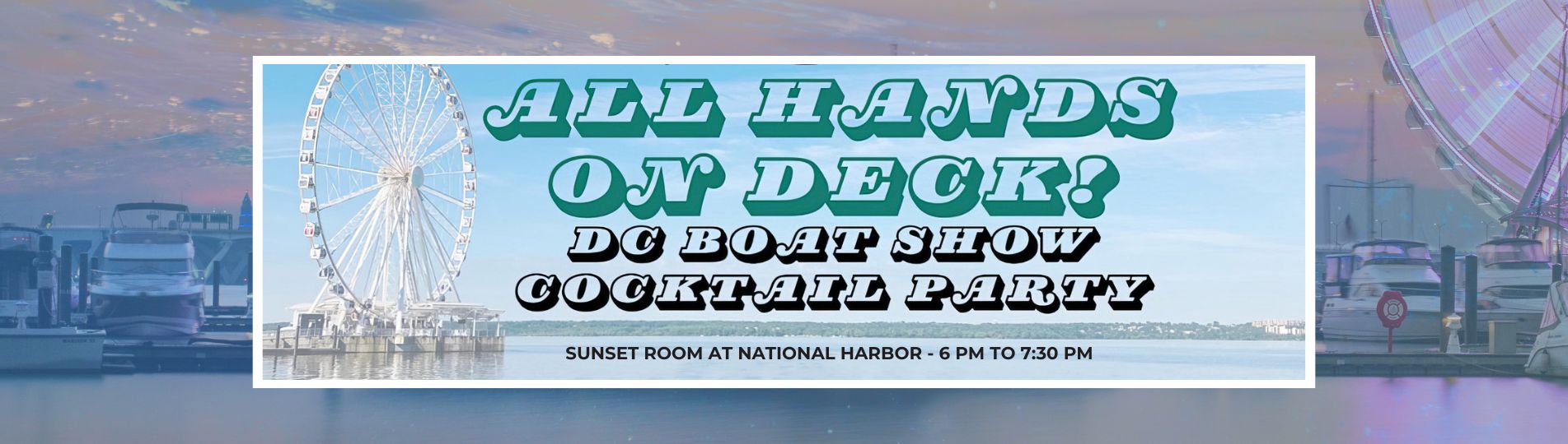 DC Boat Show Cocktail Party - Potomac Riverkeeper Network